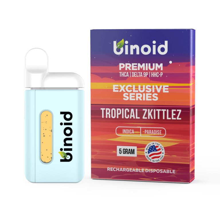 EXCLUSIVE SERIES 5 GRAM DISPOSABLE VAPE – TROPICAL ZKITTLEZ – DopeBoo