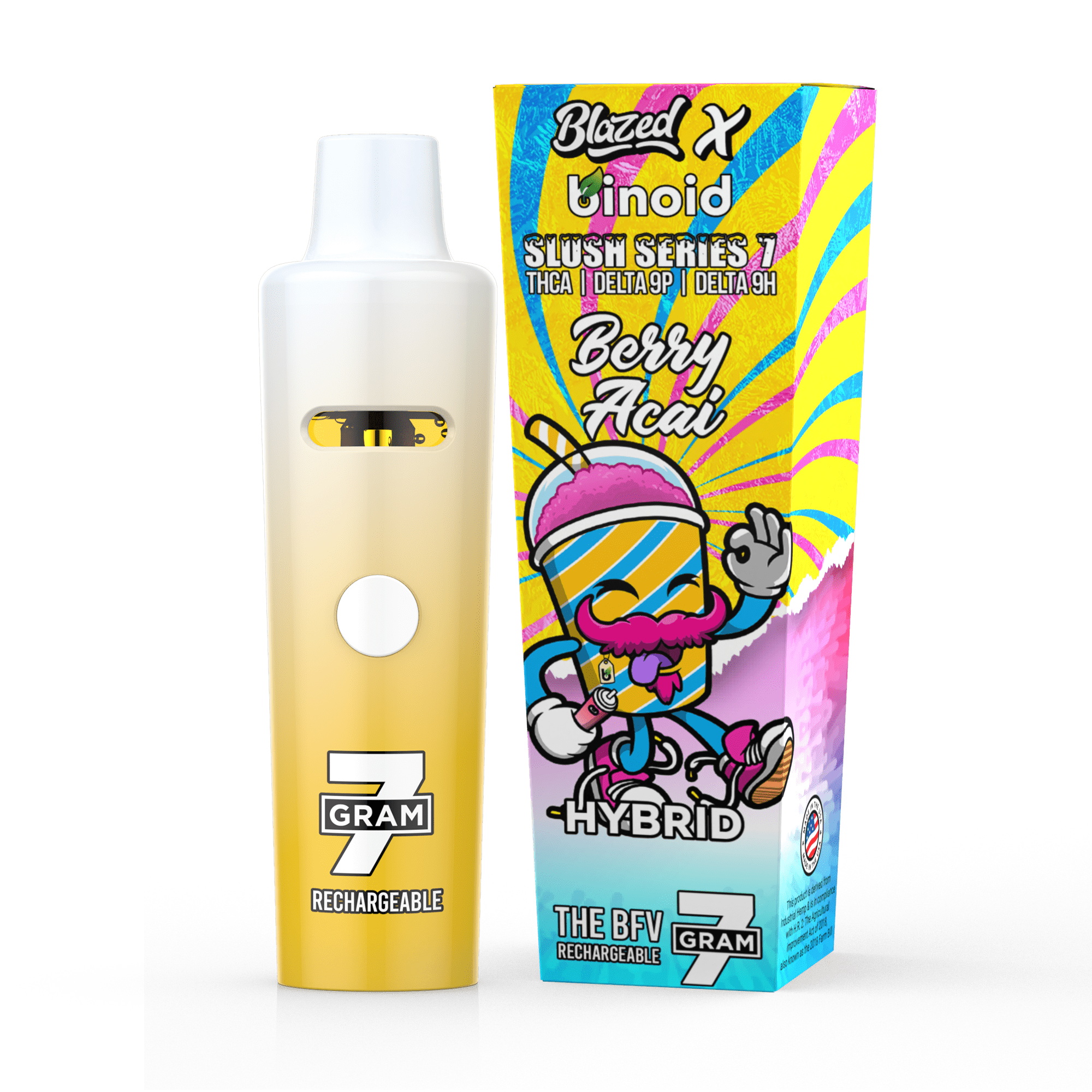 7 GRAM THCA DISPOSABLE VAPE – SLUSH SERIES – BLAZED X BINOID – DopeBoo