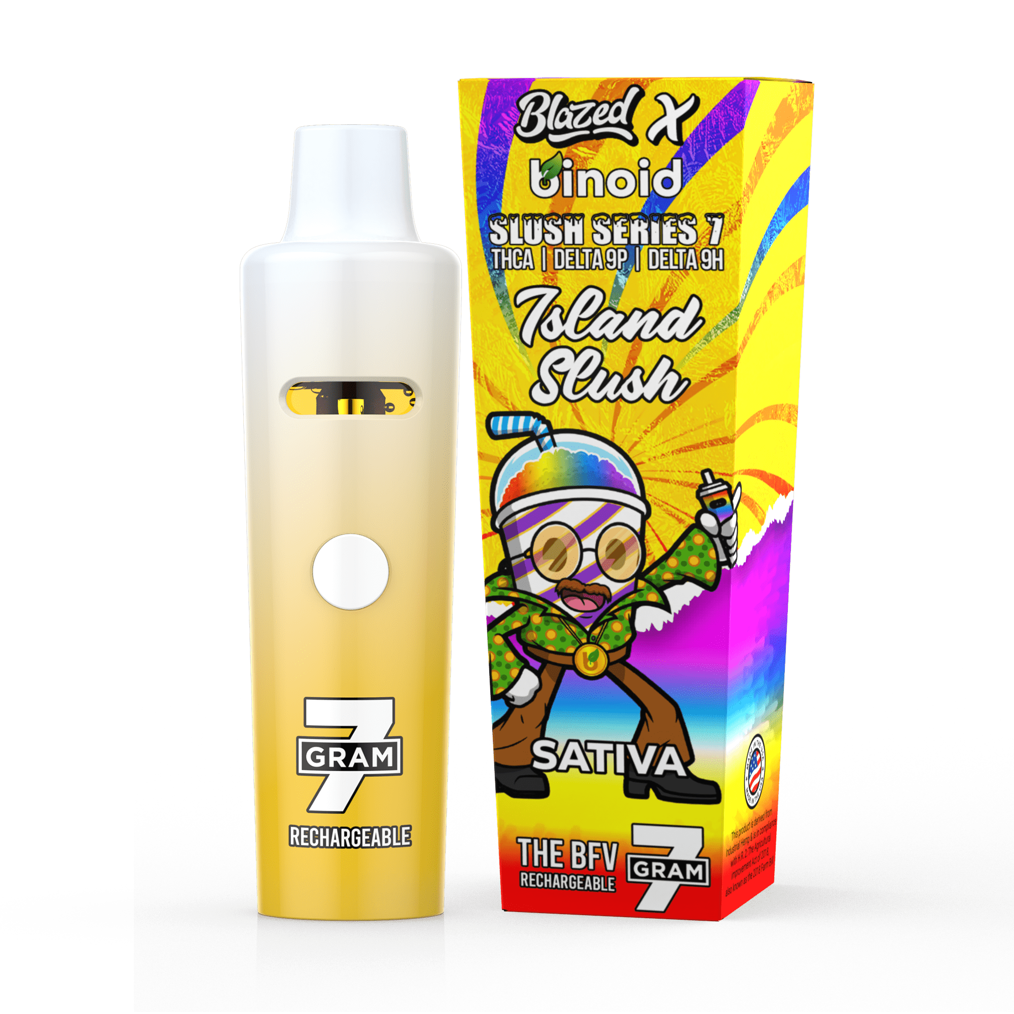 7 GRAM THCA DISPOSABLE VAPE – SLUSH SERIES – BLAZED X BINOID – DopeBoo