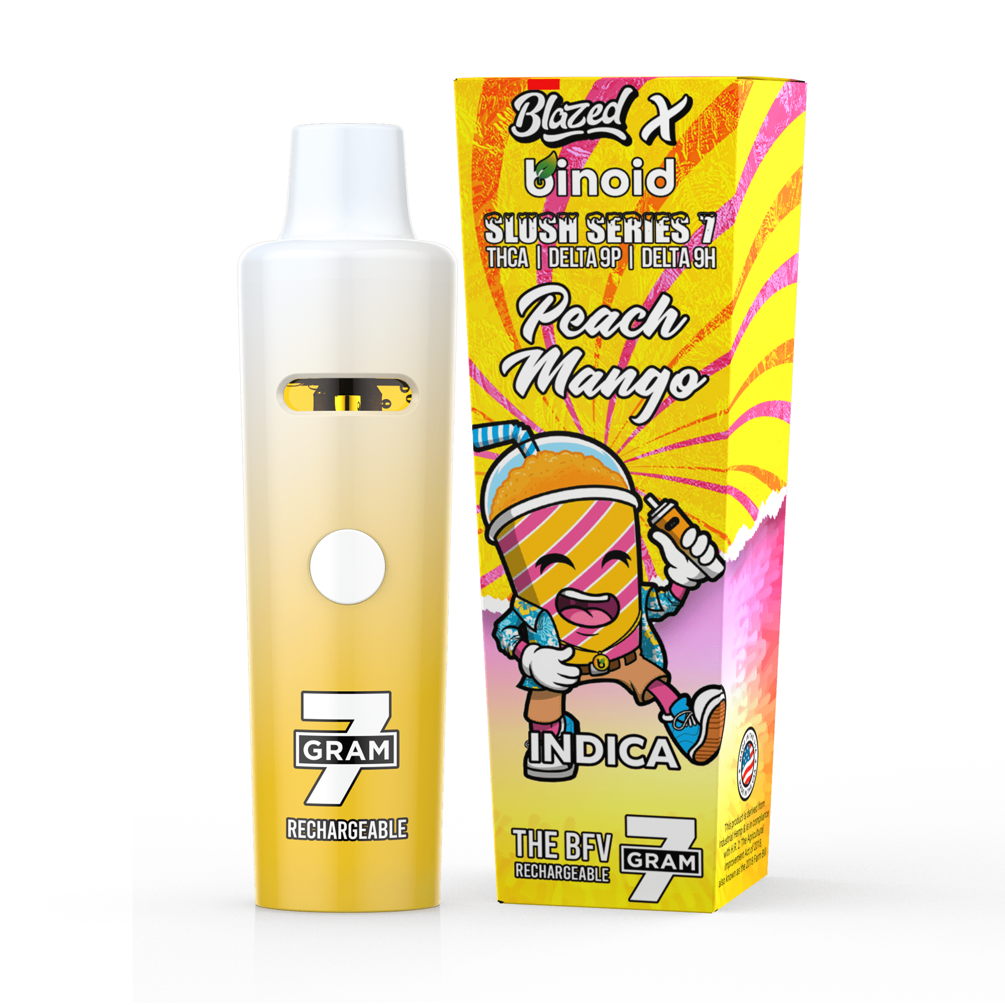 7 GRAM THCA DISPOSABLE VAPE – SLUSH SERIES – BLAZED X BINOID – DopeBoo