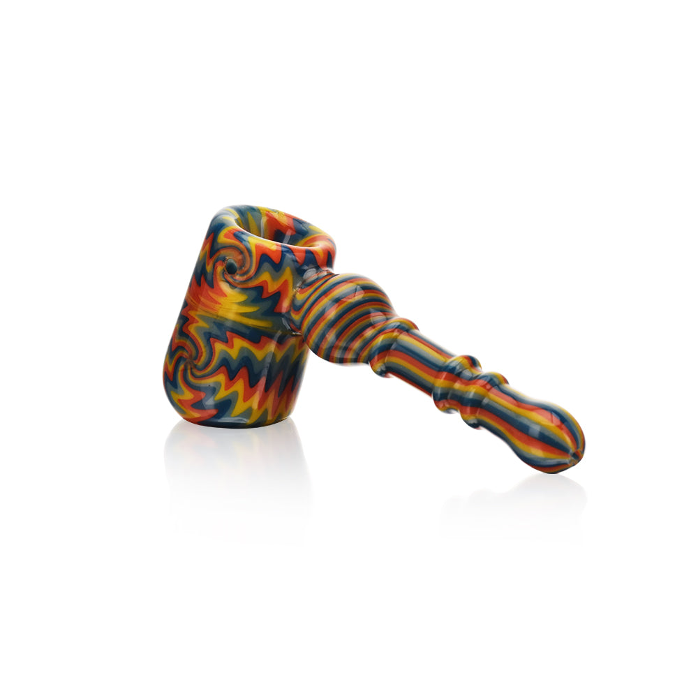 High Society | Eris Premium Wig Wag Bubbler (White Rainbow) – DopeBoo