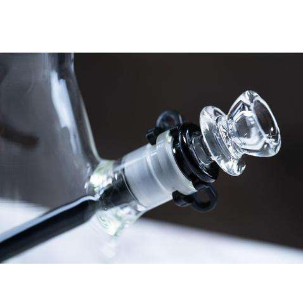 Boo Glass 17"" Super-Thick Beaker Bong + Marley Natural Wood Grinder ...